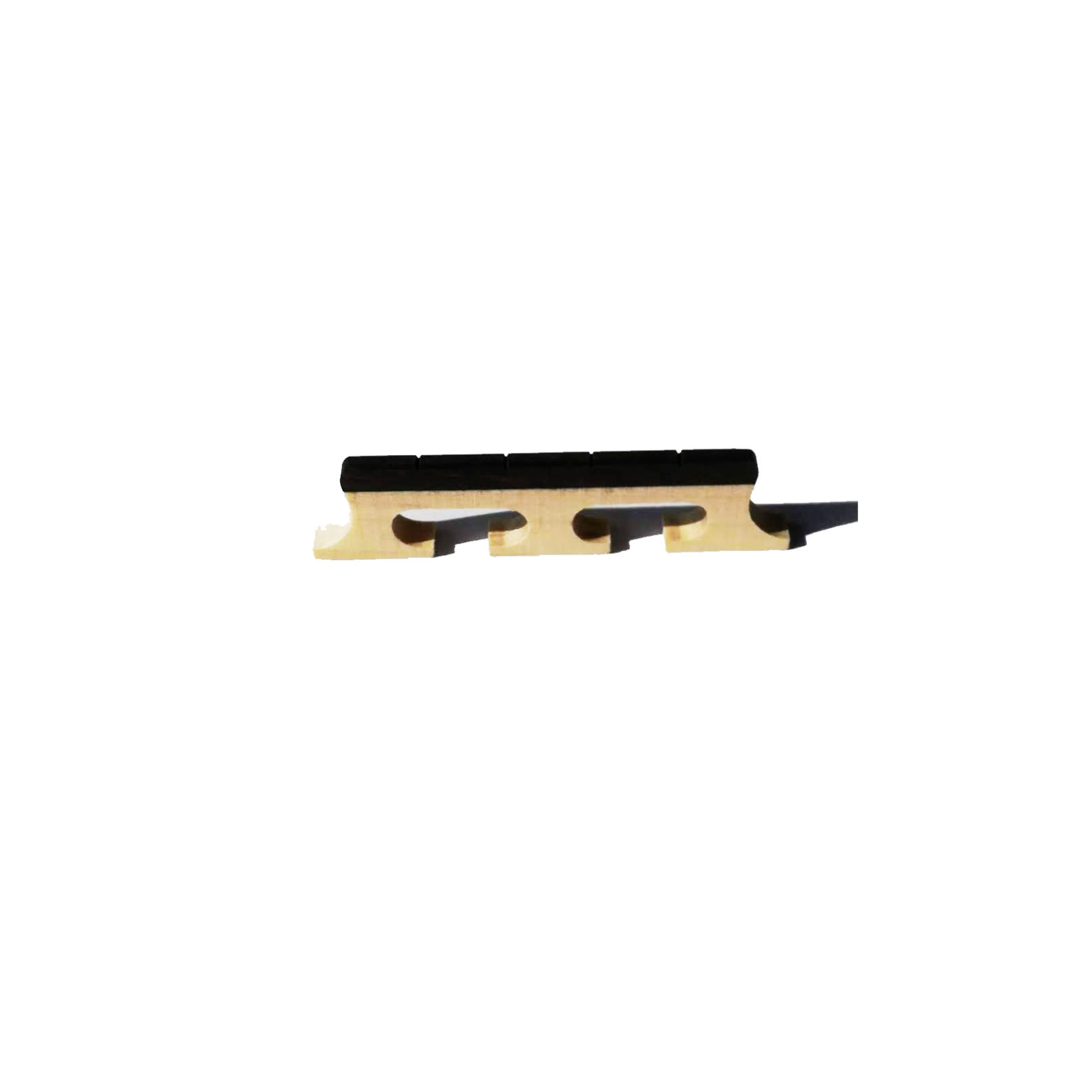 Maple/Ebony topped 4 string banjo bridge 16mm • Clareen Banjos