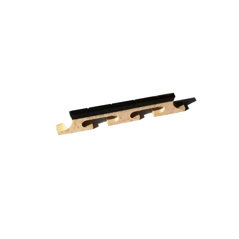 Maple/Ebony topped 4 string banjo bridge 13mm • Clareen Banjos