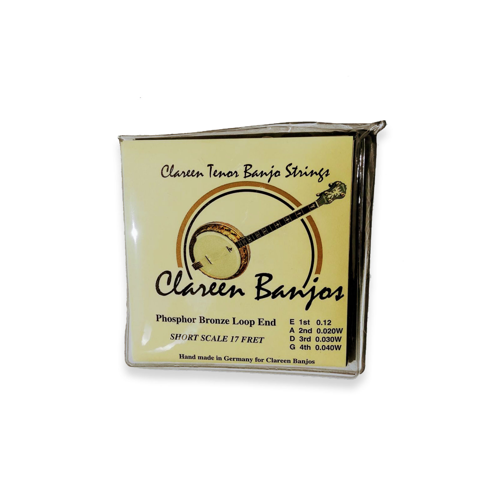 Phosphor Bronze Loop End Short Scale • Clareen Banjos
